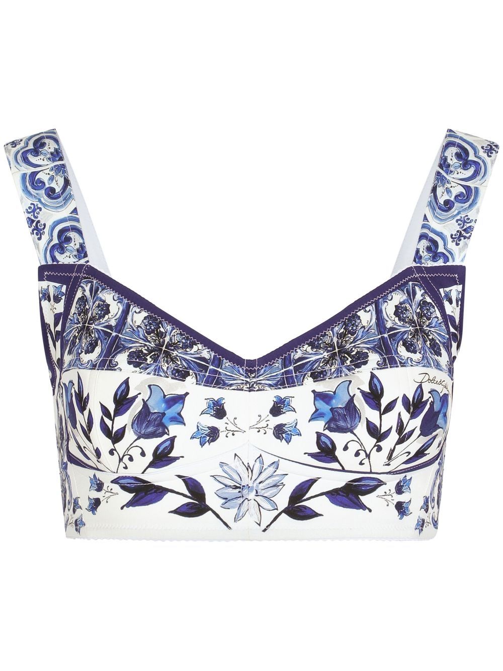 DOLCE & GABBANA Dolce & Gabbana Majolica-Print Maxi Skirt