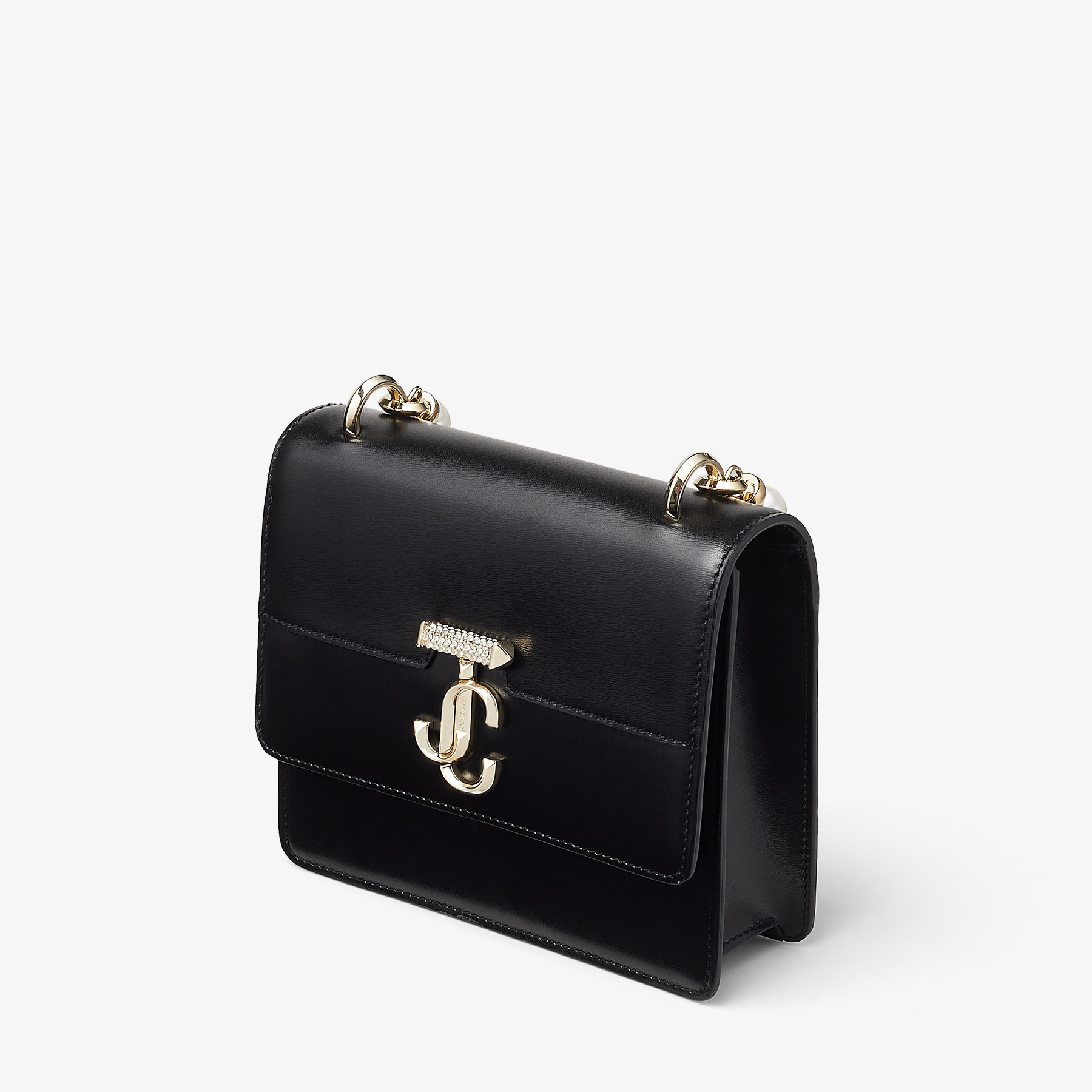 Jimmy Choo Avenue Quad Xs Shoulder Bag - Black/Light Gold