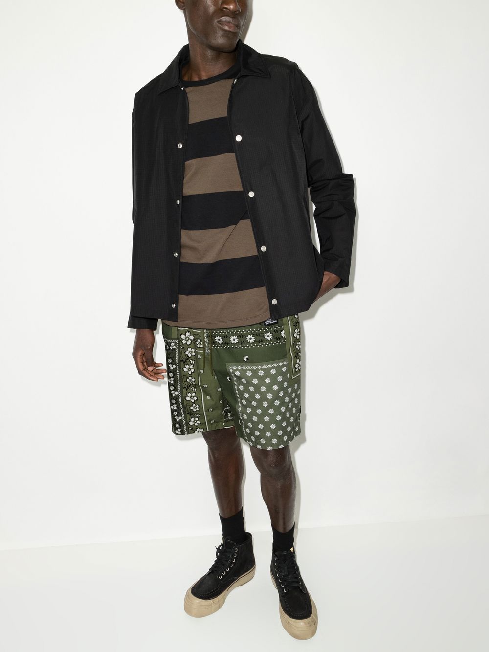 NEIGHBORHOOD Bandana Patchwork Bermuda Shorts