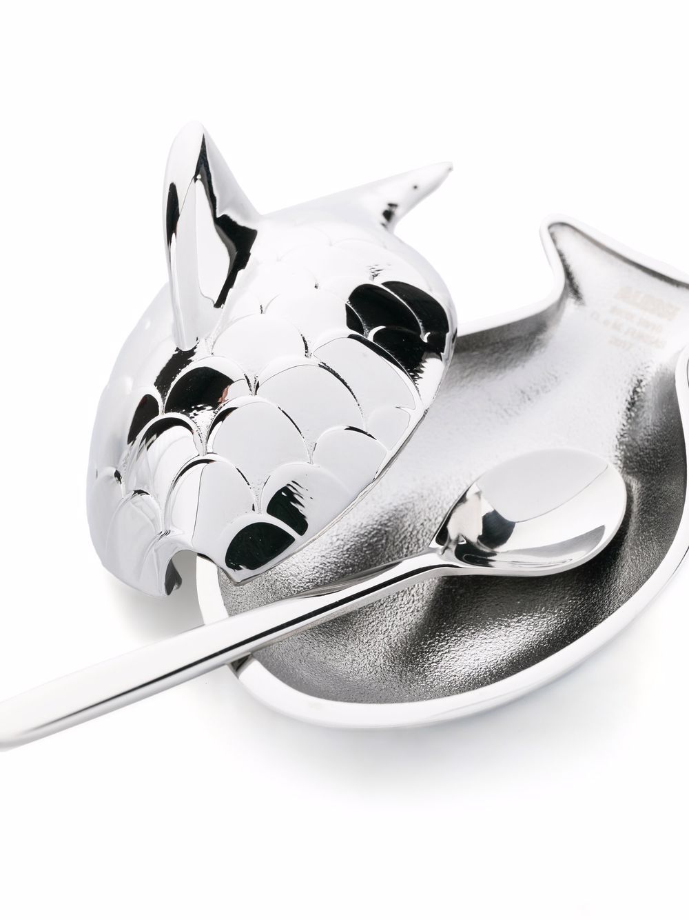 Alessi Colombina Fish-Shaped Salt Cellar - Silver | Editorialist