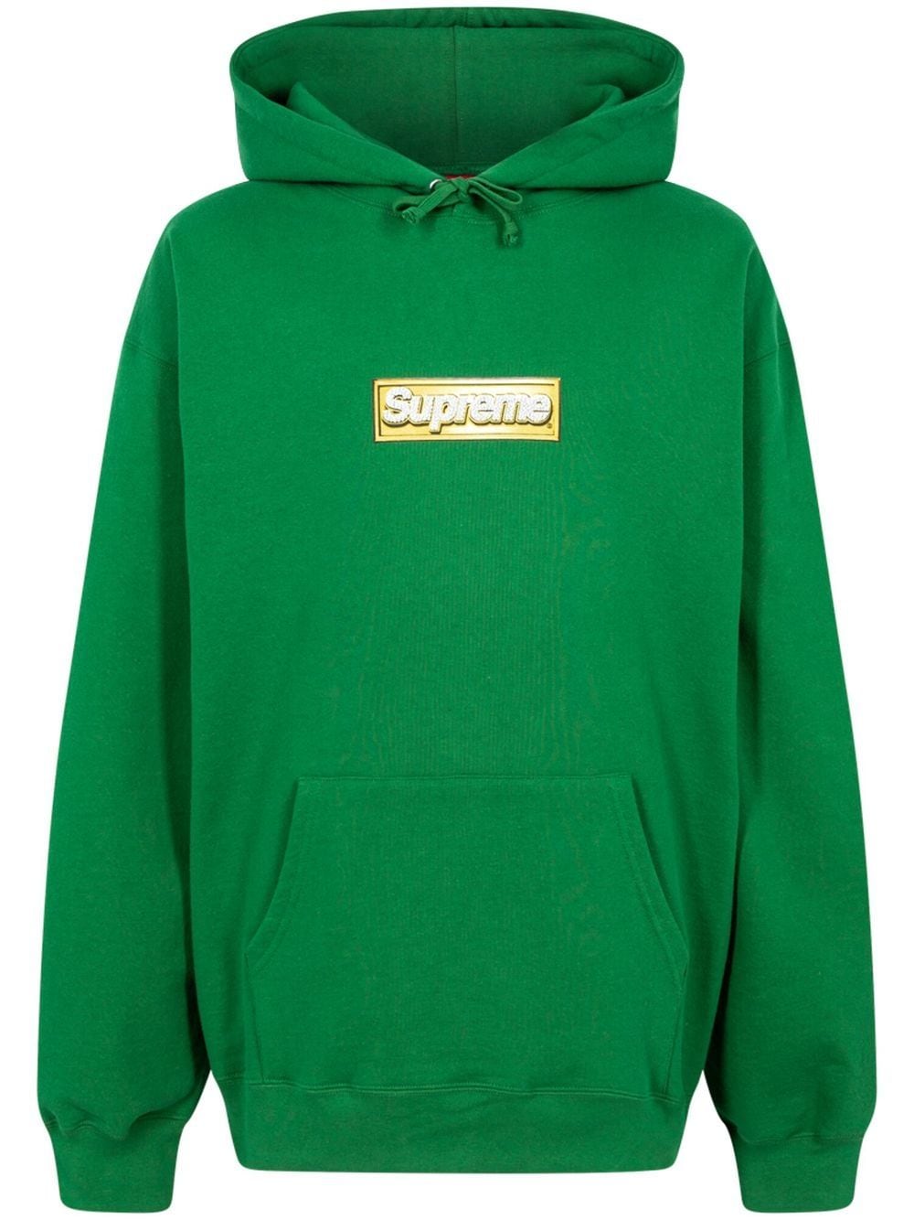 Supreme Bling Box Logo Drawstring Hoodie - Green | Editorialist