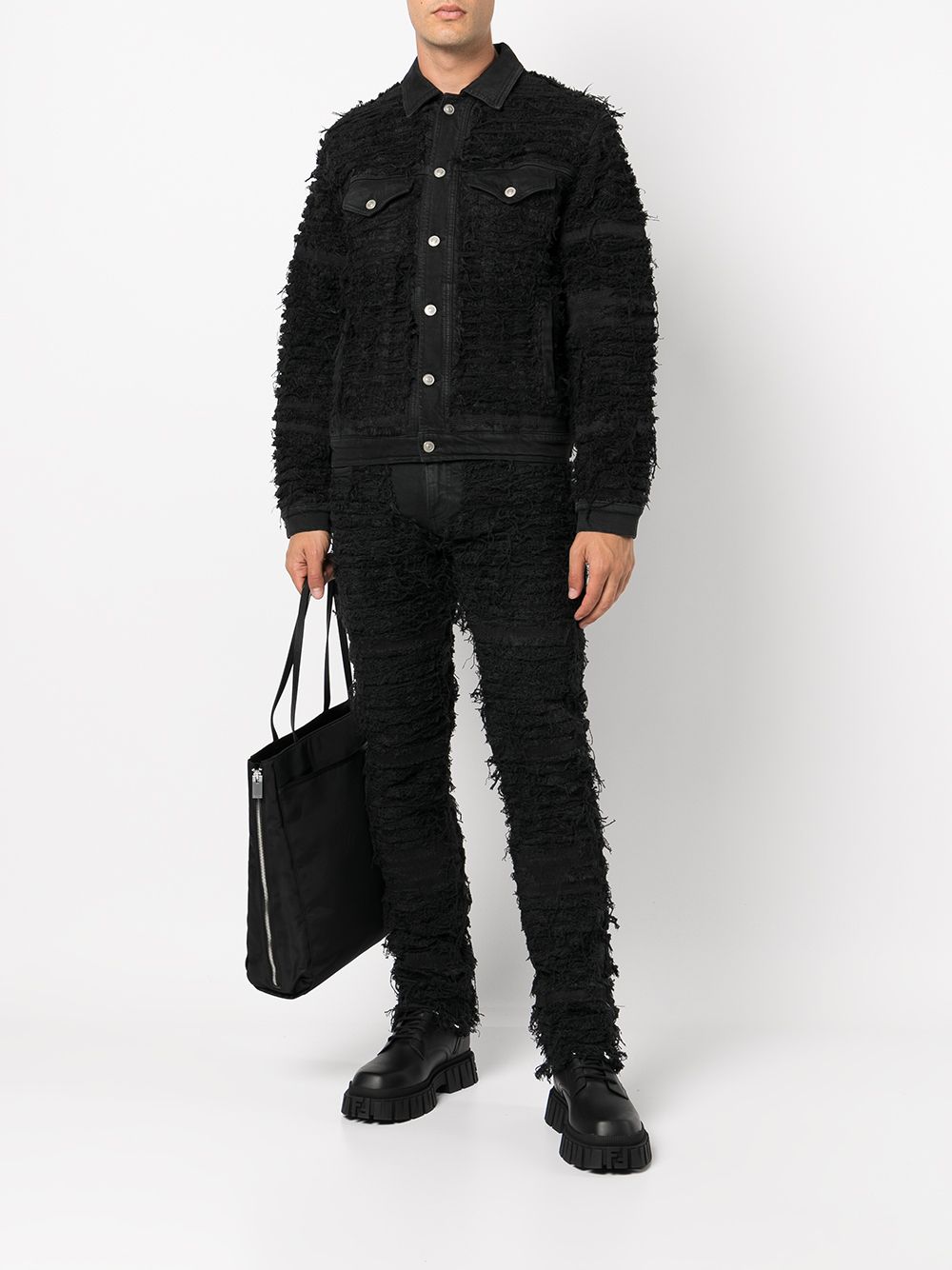 1017 ALYX 9SM 1017 ALYX 9SM Frayed Denim Jacket
