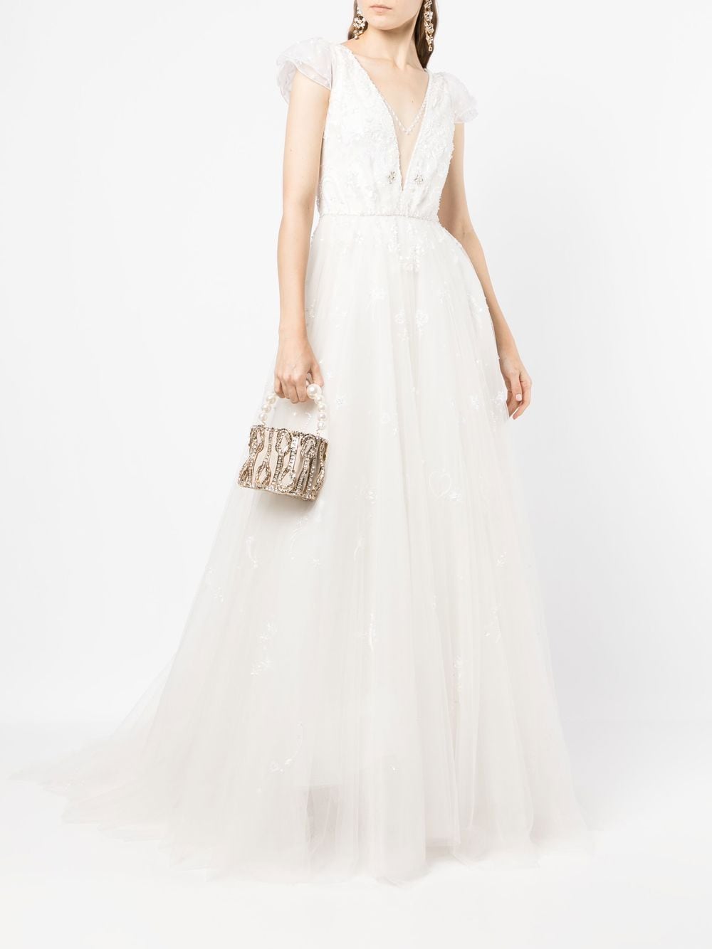 JENNY PACKHAM Jenny Packham Charm Sequin-Embellished Gown