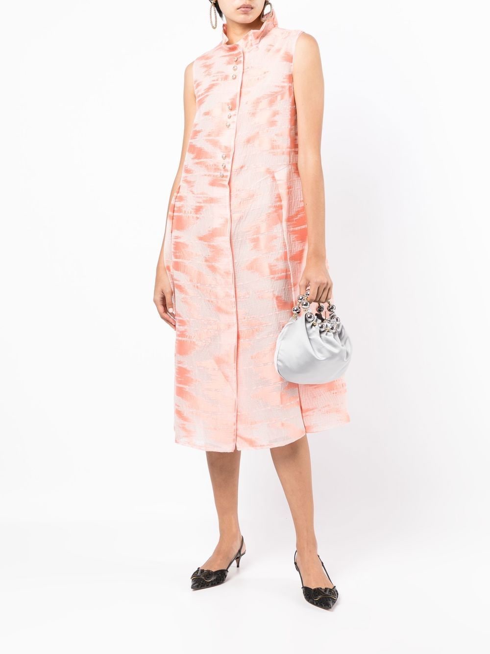 SHIATZY CHEN SHIATZY CHEN Brushed-Print Detail Midi Dress