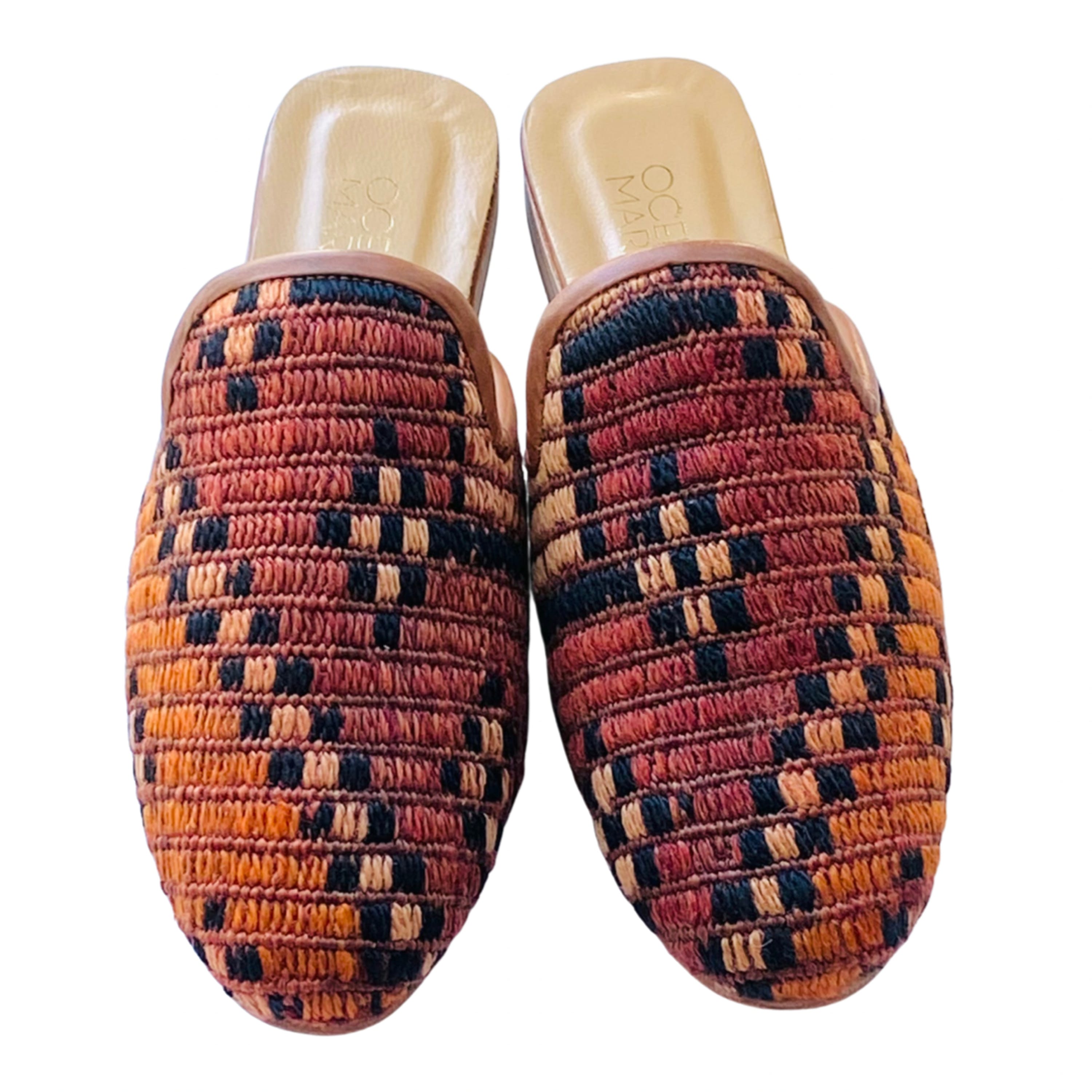 OCELOT MARKET Men\'s Turkish Kilim Mule 8 - Red | Editorialist