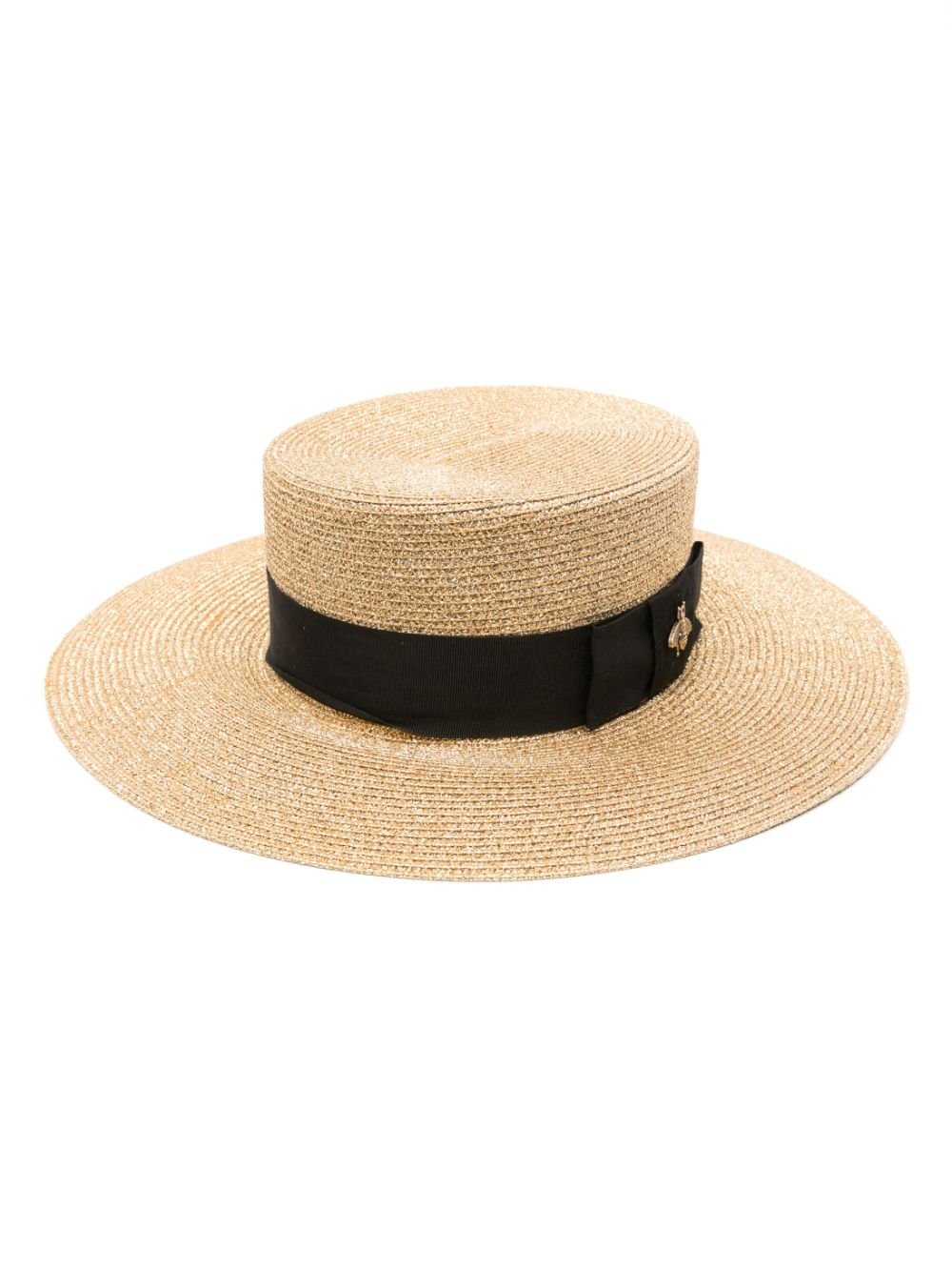 Gucci Straw Boater Hat - Gold | Editorialist