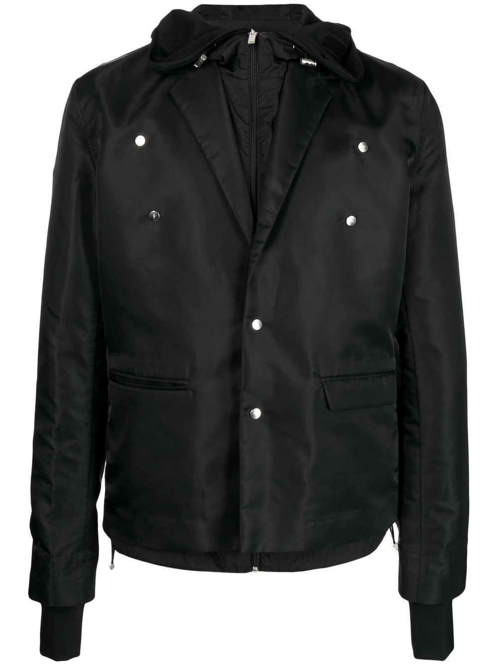 Heliot Emil The Abstract Zip-Up Down Jacket In Black - 56% Off