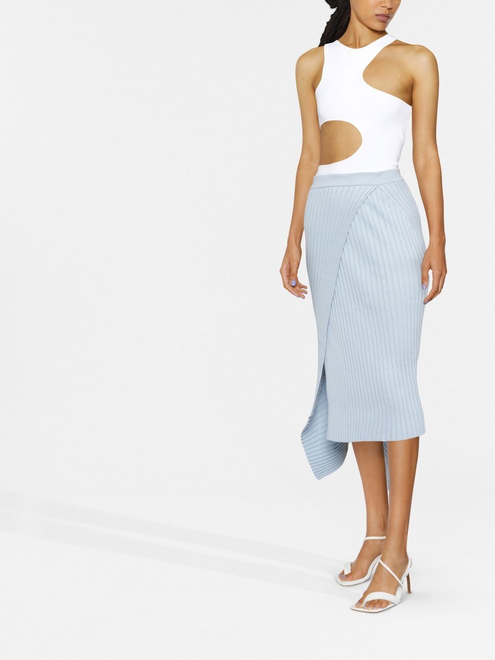 STELLA MCCARTNEY Stella McCartney Ribbed Knit Midi Skirt