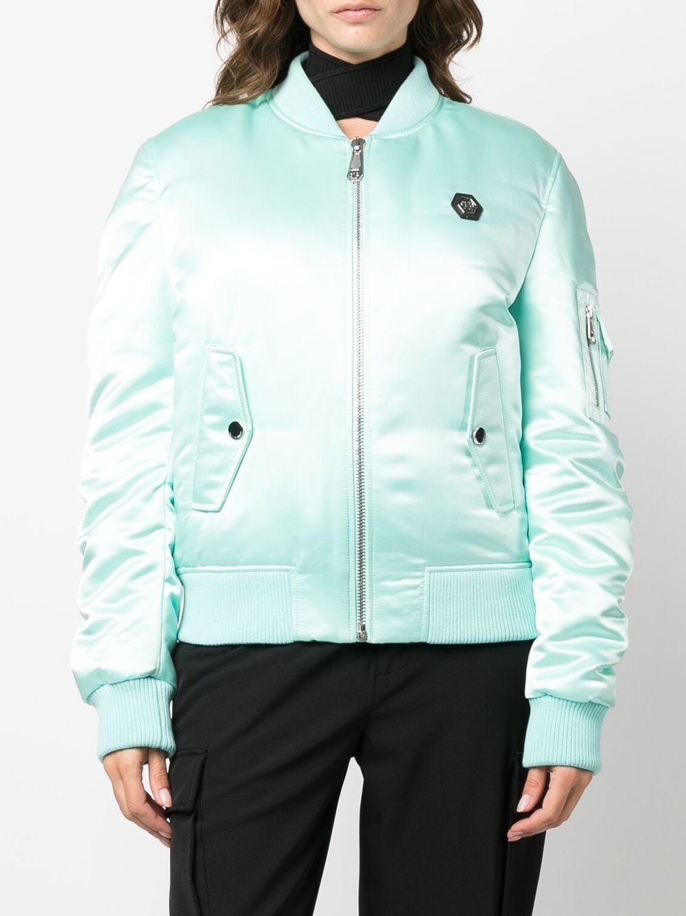 PHILIPP PLEIN Oversized Bomber Jacket