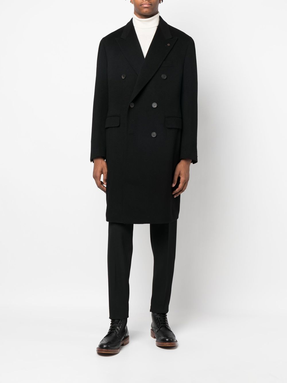 TAGLIATORE Double-Breasted Cashmere Coat