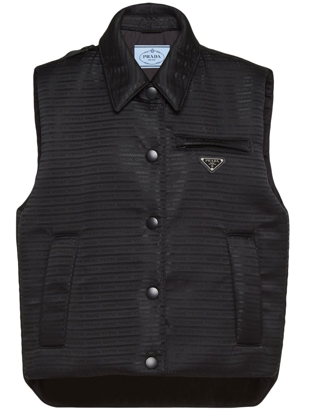 Prada Re-nylon Padded Vest - Black | Editorialist