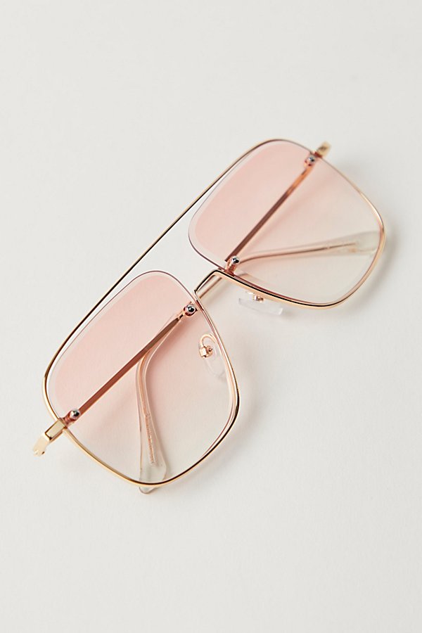 Free People Halo Aviator Oversized Sunglasses - Brown  display picture 3