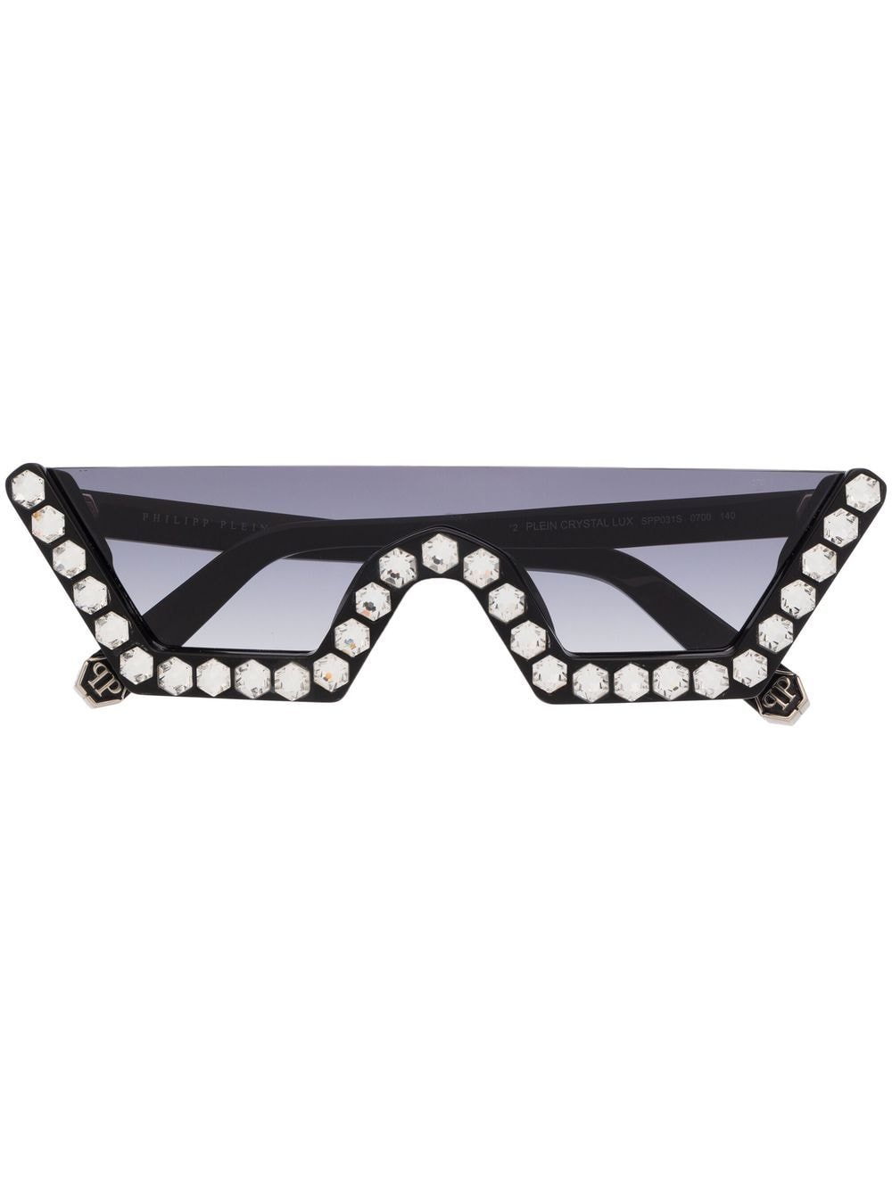 Philipp Plein Crystal Lux Geometric Sunglasses In Black - 30  display picture 3
