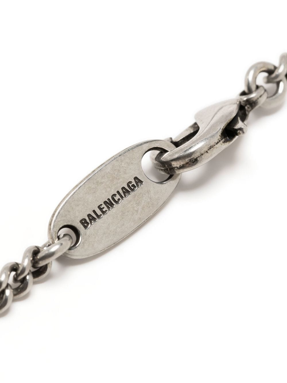 Balenciaga Bb Icon Chain Necklace - Silver | Editorialist