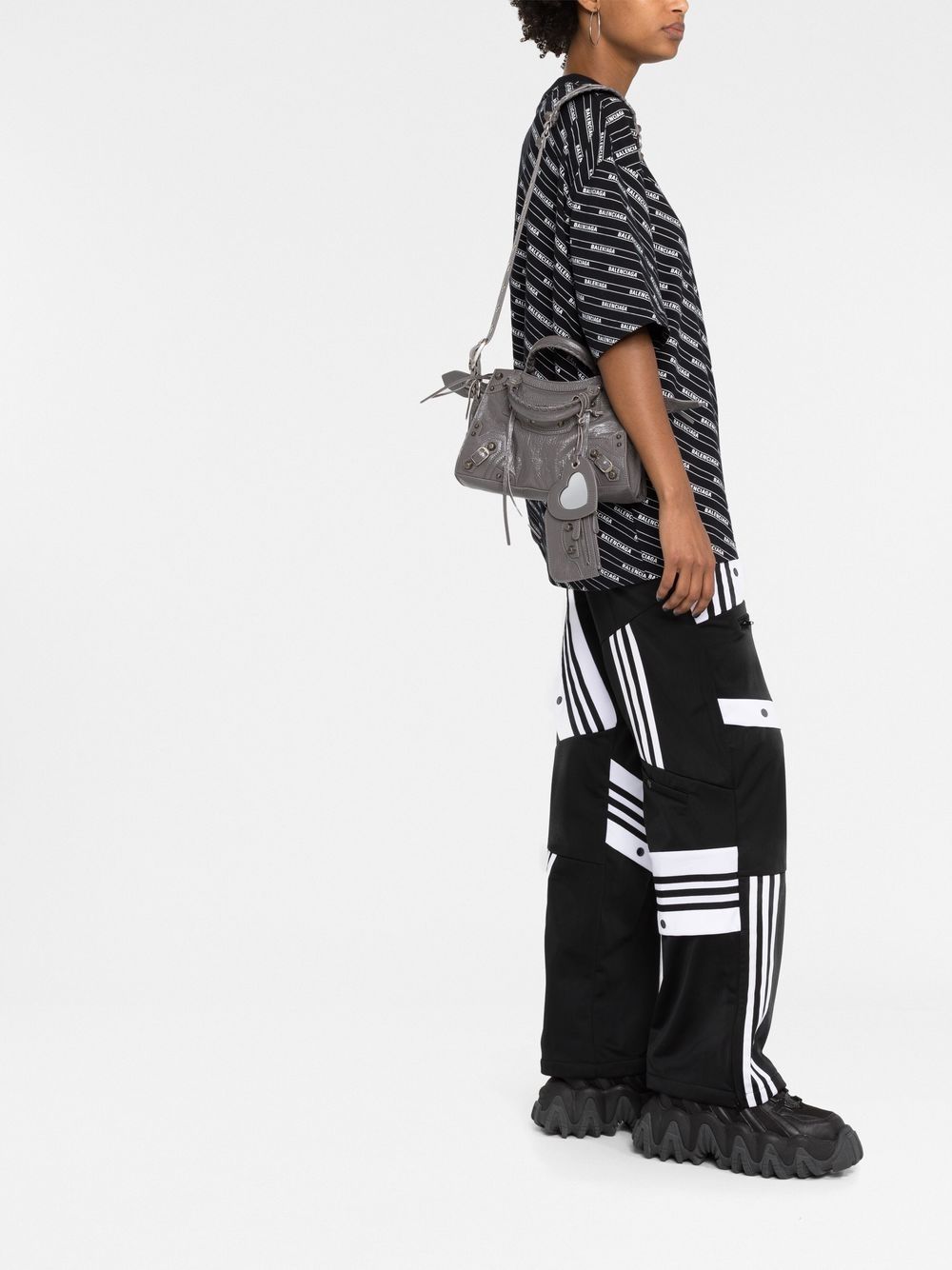 Balenciaga Neo Cagole Xs Shoulder Bag - Grey | Editorialist