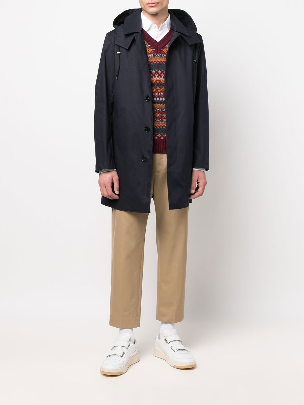 MACKINTOSH Mackintosh Cambridge Hooded Cotton Coat