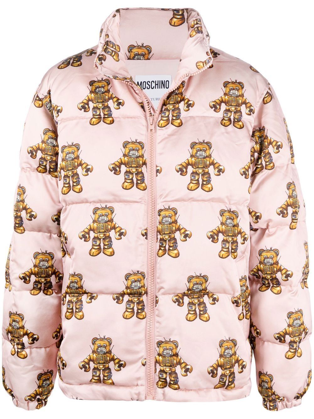 MOSCHINO Moschino Graphic-Print Padded Coat