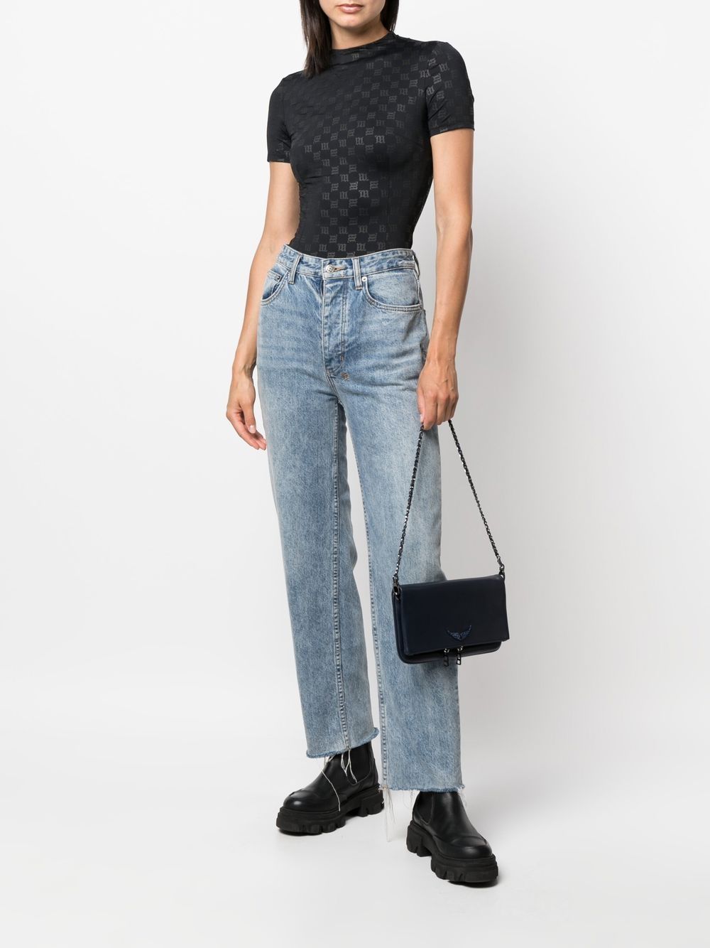 ZADIG&VOLTAIRE Zadig&Voltaire Grained Leather Wings-Patch Bag