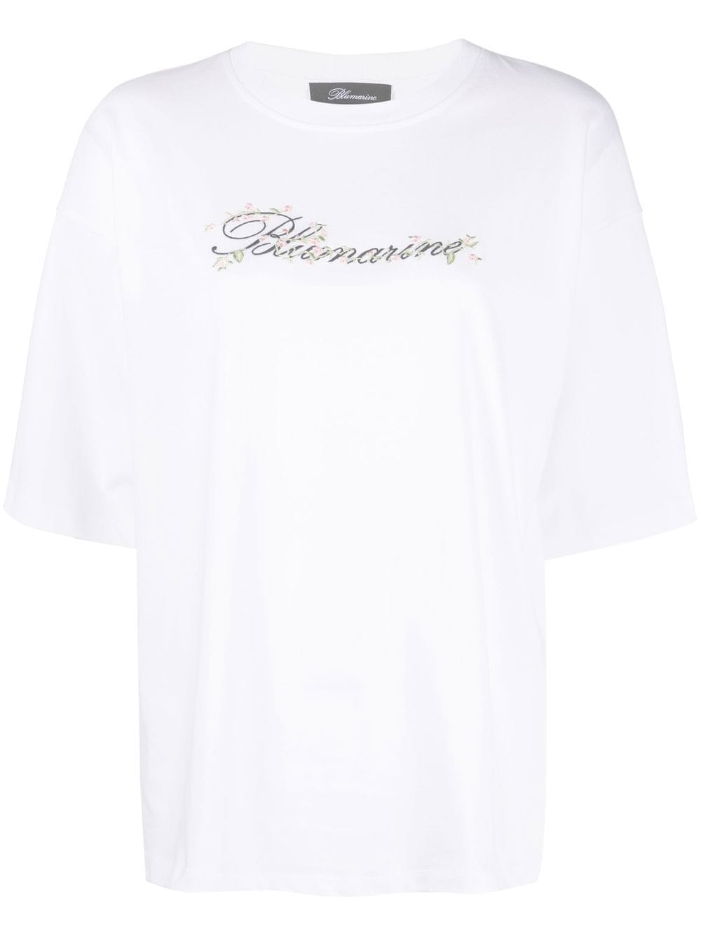BLUMARINE Embroidered Logo T-Shirt