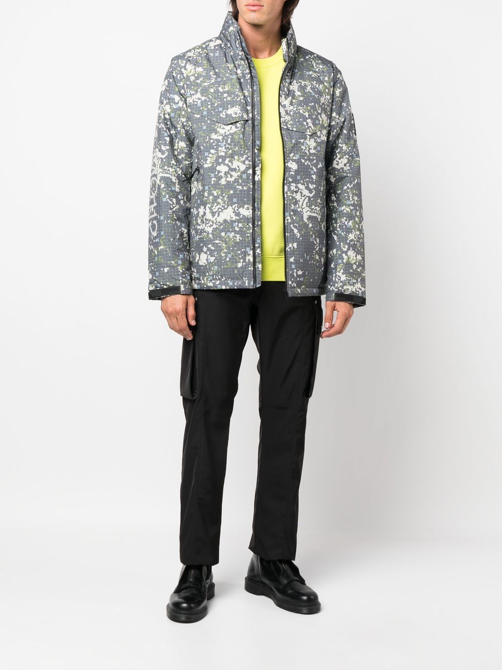 A-COLD-WALL* A-COLD-WALL* Logo-Print Zipped Jacket