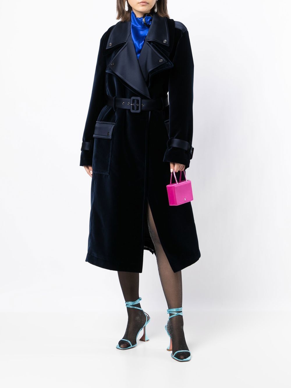 TOM FORD Belted Notched-Lapel Coat