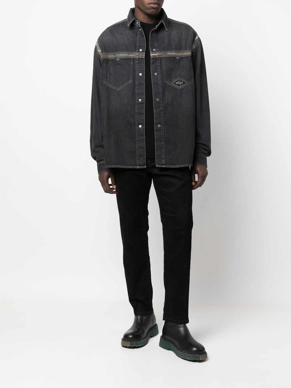 DIESEL® d-hor-fs camouflage-print shirt