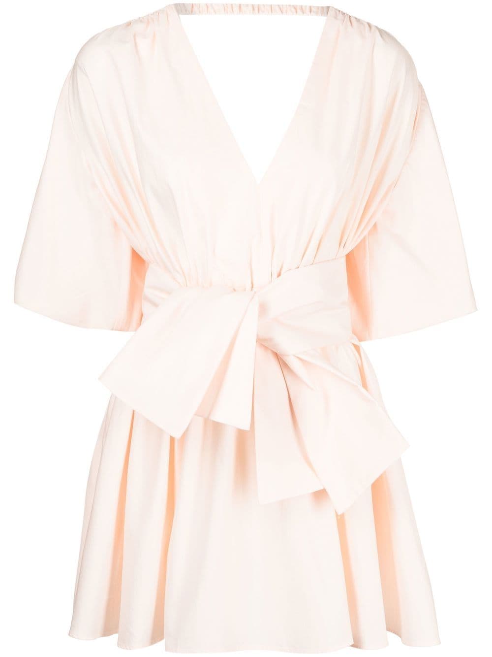 ACLER Knotted Waistband Mini Dress