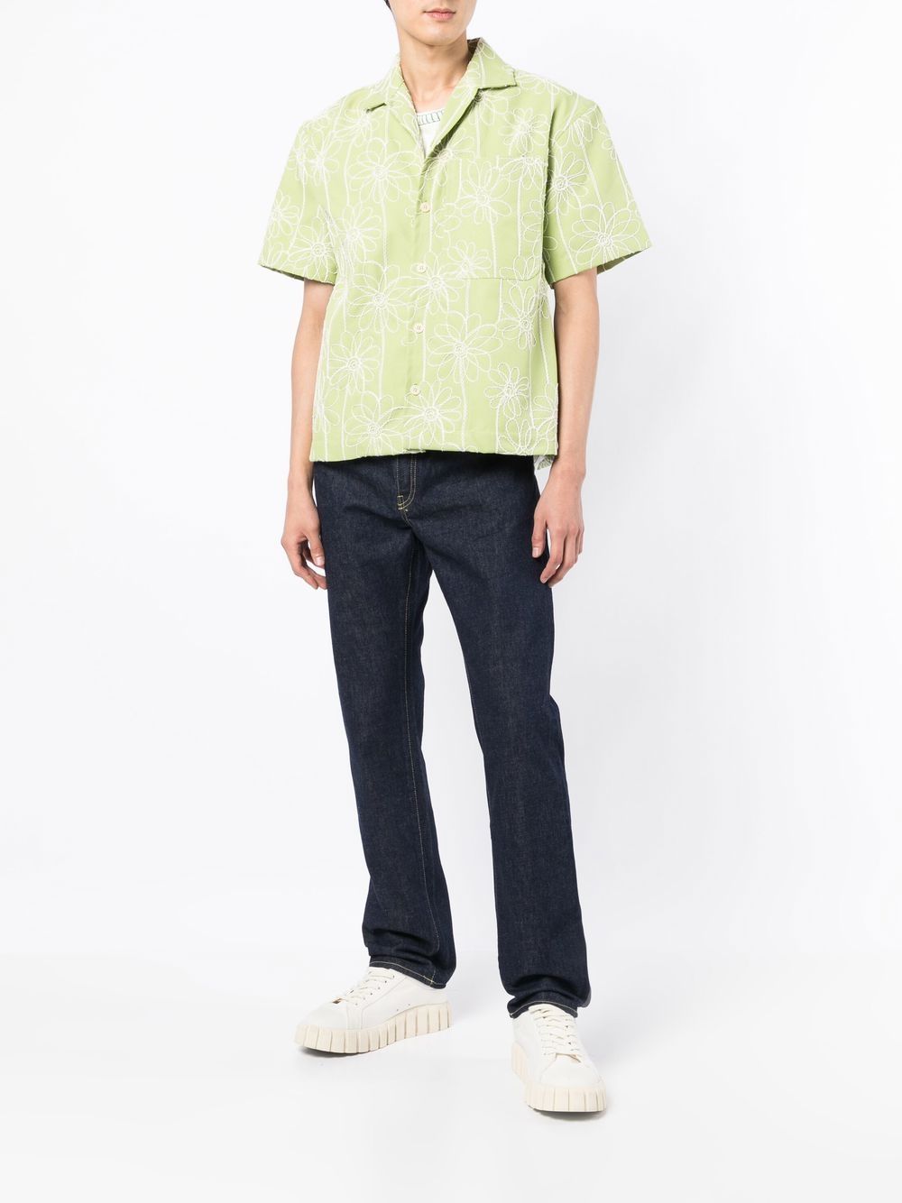 KENZO KENZO Rear-Logo Slim-Fit Jeans