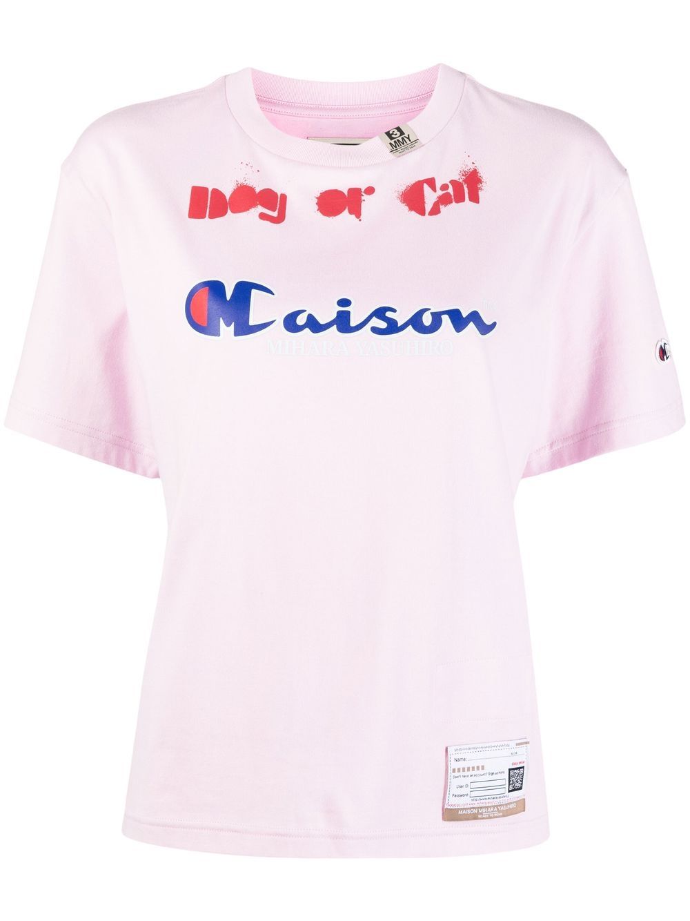 Mihara Yasuhiro X Champion Logo-Print Short-Sleeved T-Shirt In