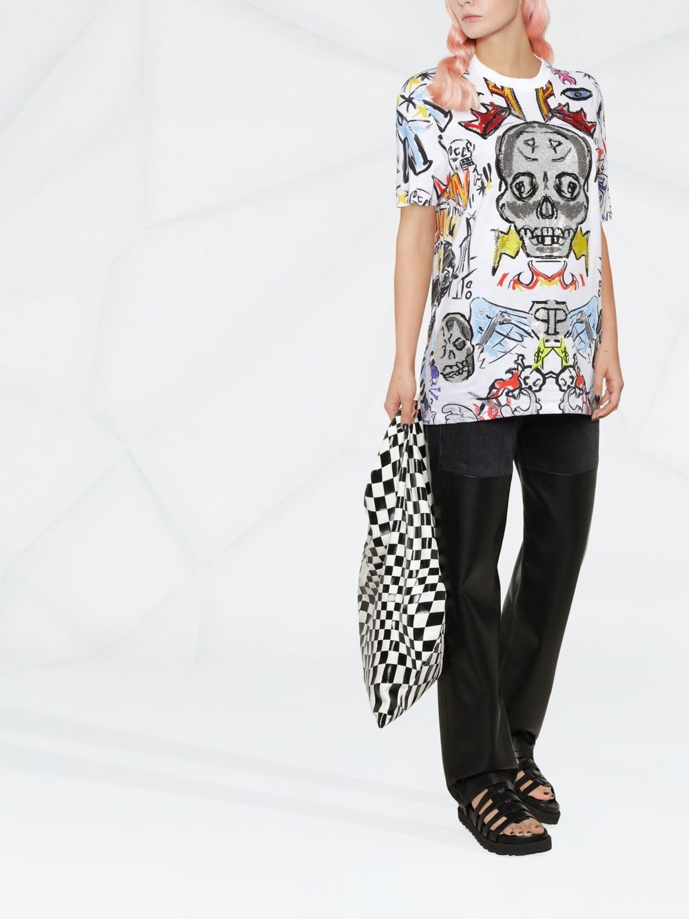 PHILIPP PLEIN Philipp Plein Crystal Skull T-Shirt