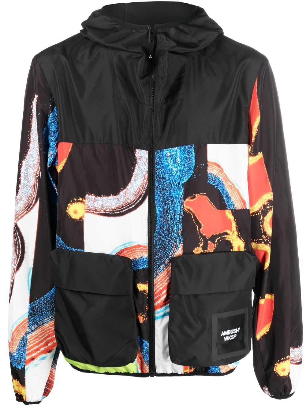 AMBUSH AMBUSH Abstract-Pattern Paneled Technical Jacket