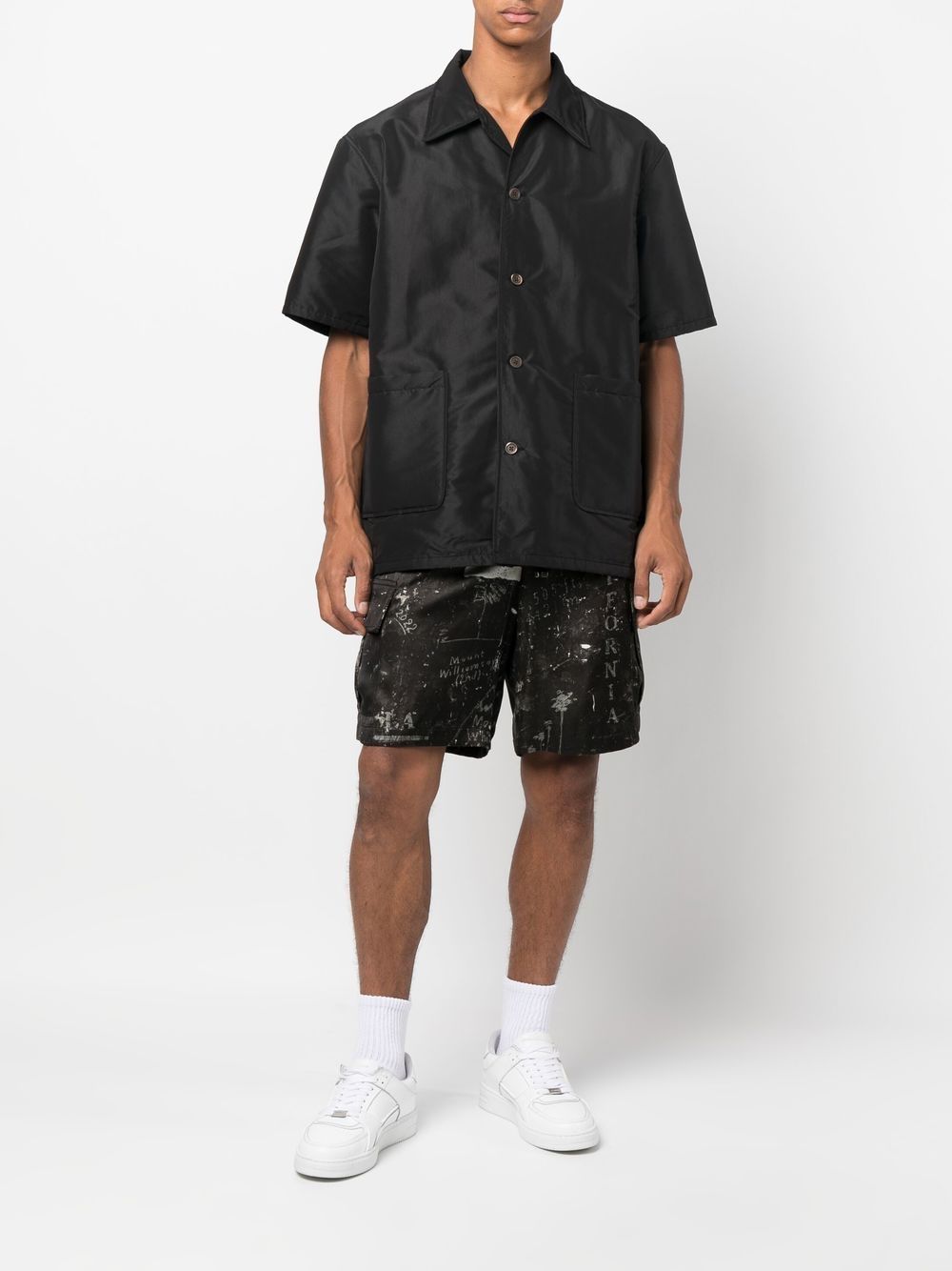 AMIRI AMIRI Abstract-Print Bermuda Shorts