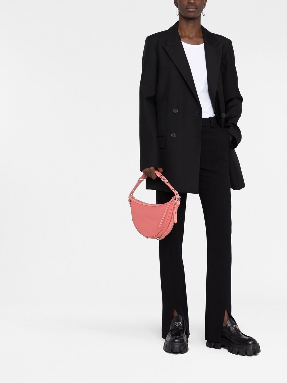 BY FAR BY FAR Gib Crocodile-Embossed Shoulder Bag