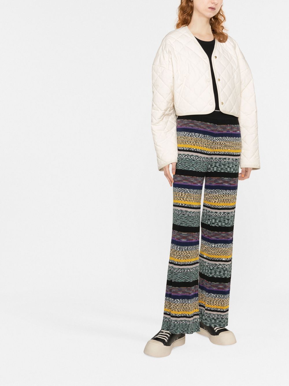 MISSONI Missoni Striped Knit Trousers