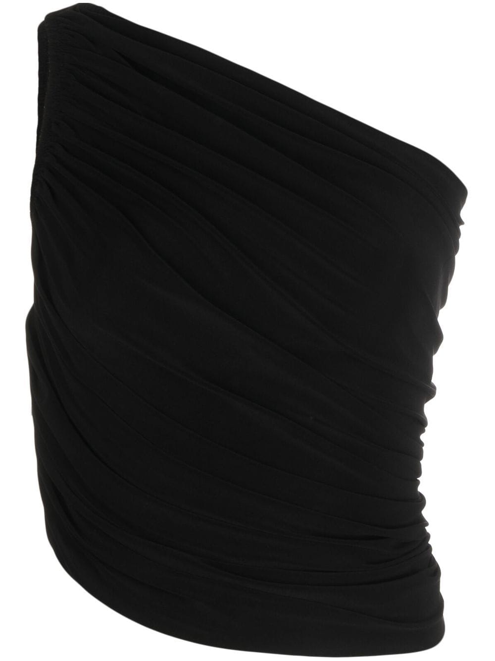 NORMA KAMALI Norma Kamali diana ruched one-shoulder top