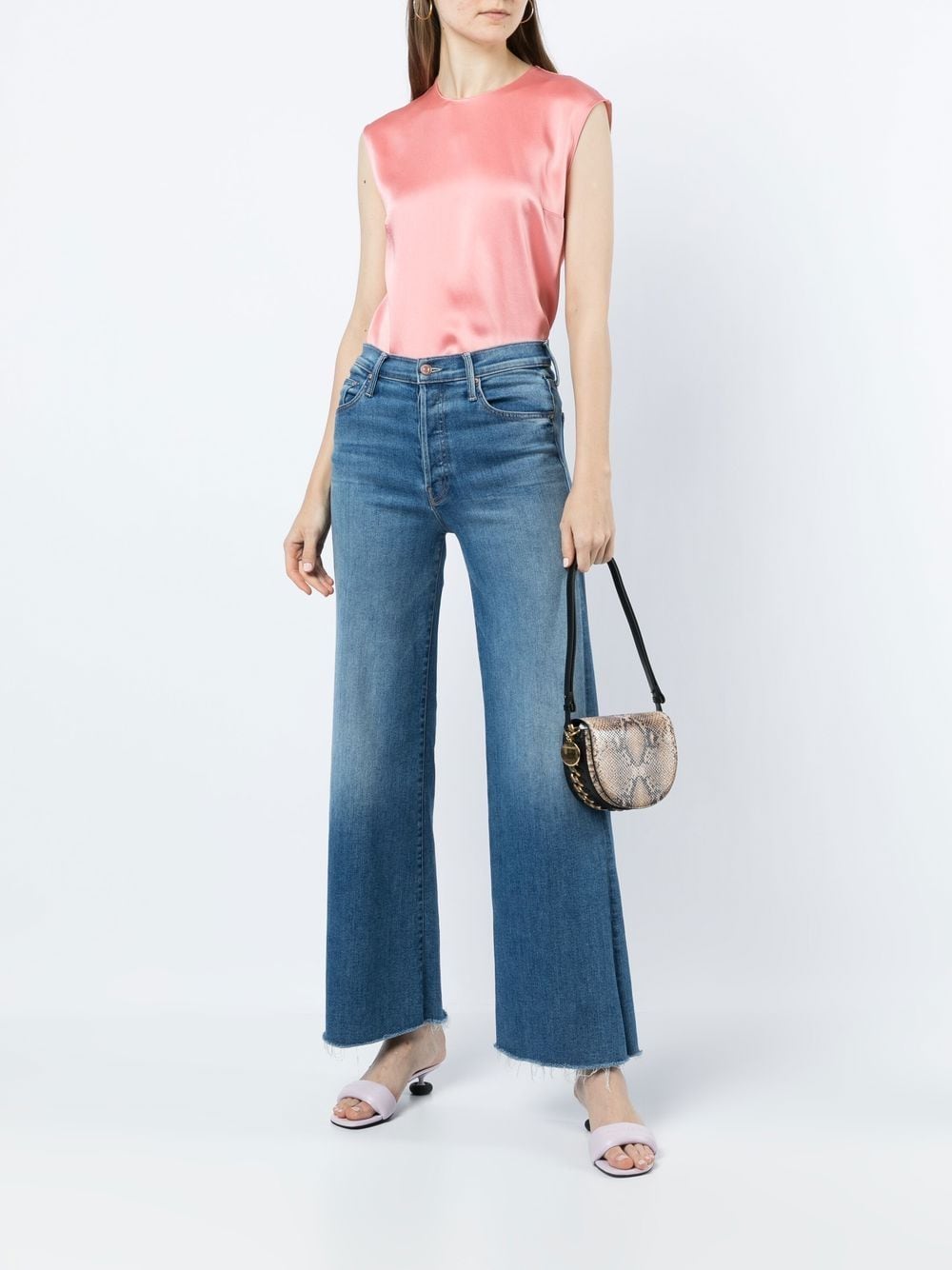 STELLA MCCARTNEY Frayme Foldover-Top Shoulder Bag