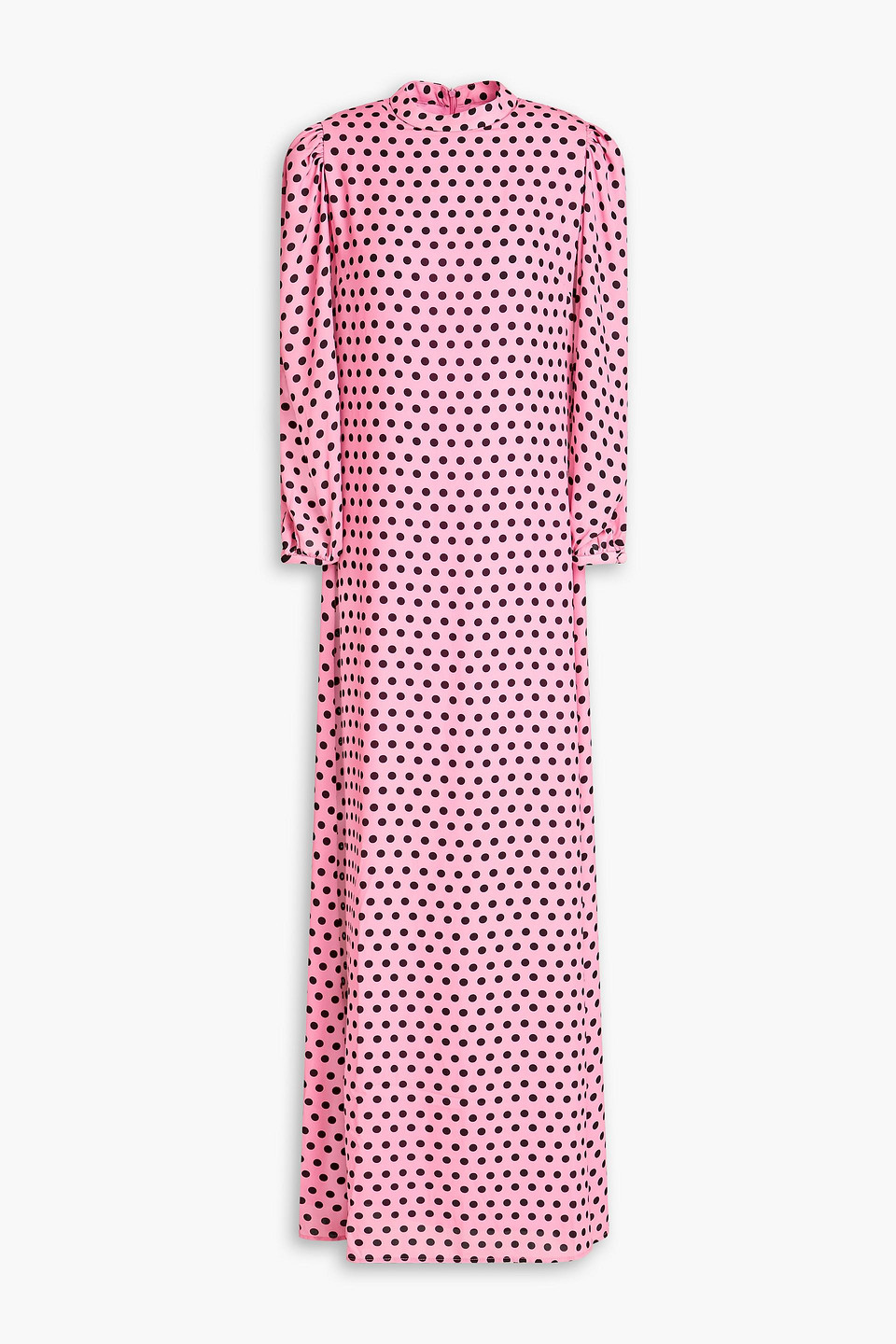 open lace back dress Celena Maxi Dress Pink | Brown Polka Dot | Pink | Brown Polka Dot | Womens