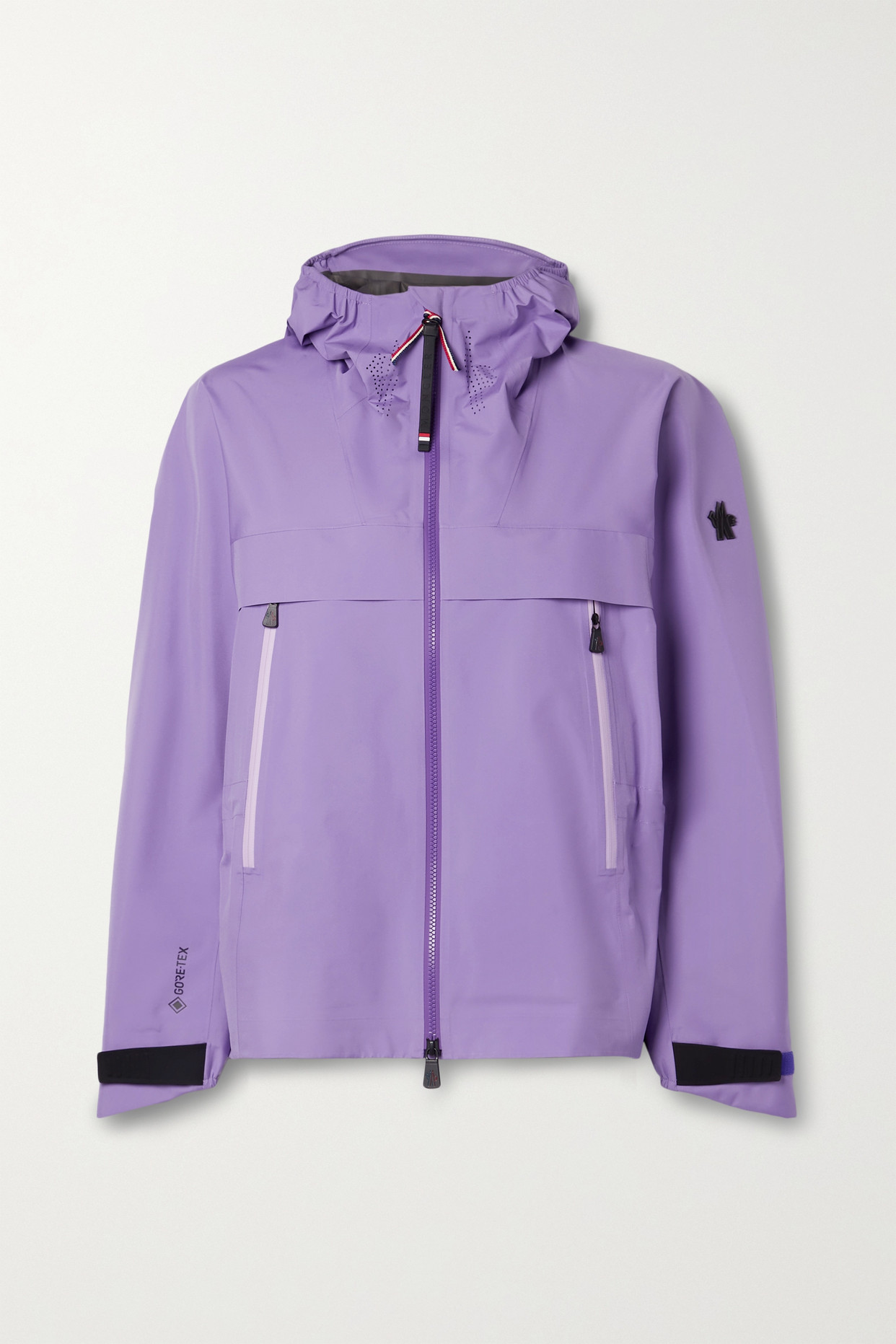 Moncler Tullins Hooded Gore-Tex Shell Jacket Purple Editorialist