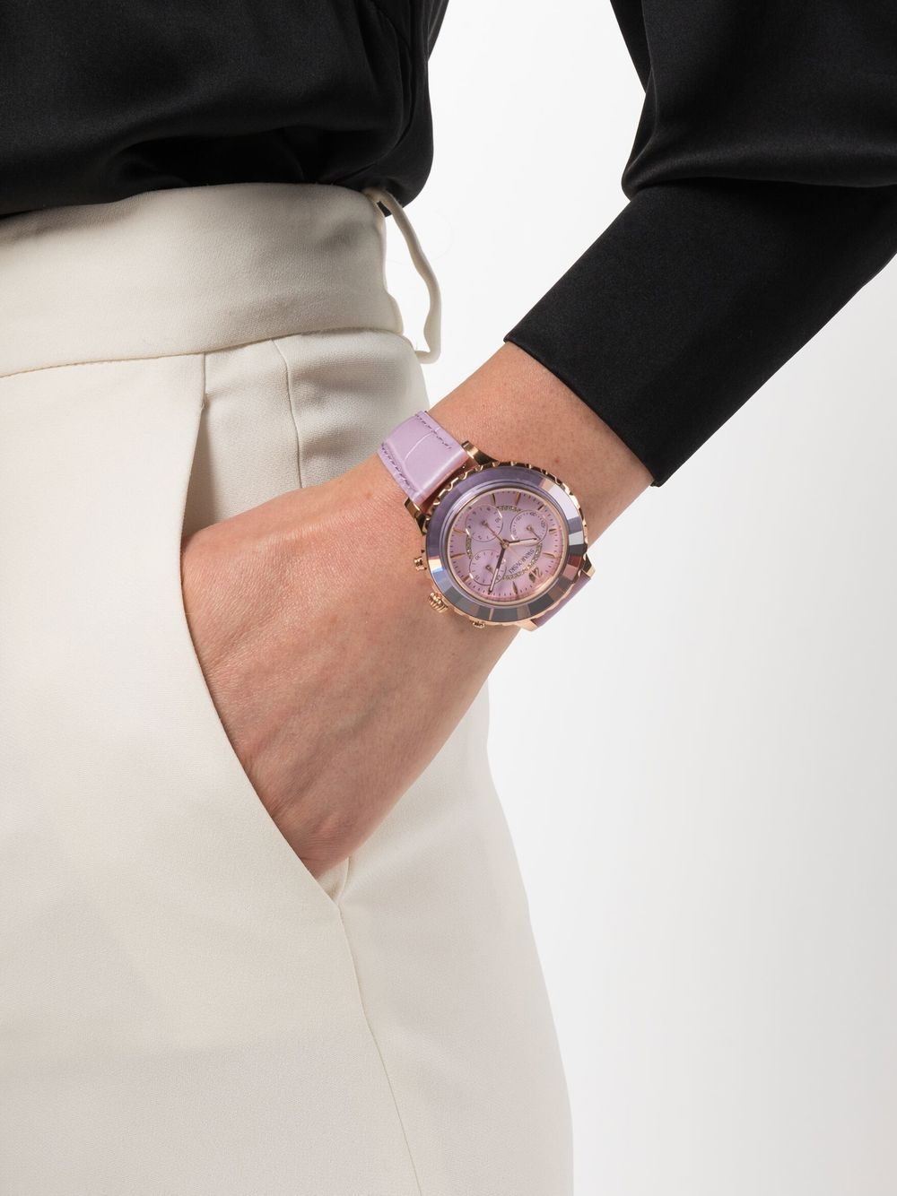 Swarovski Octea Lux Chrono 39mm In Purple - 2% Off | Editorialist