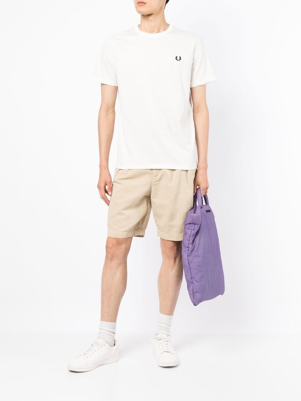 FRED PERRY embroidered-logo cotton t-shirt