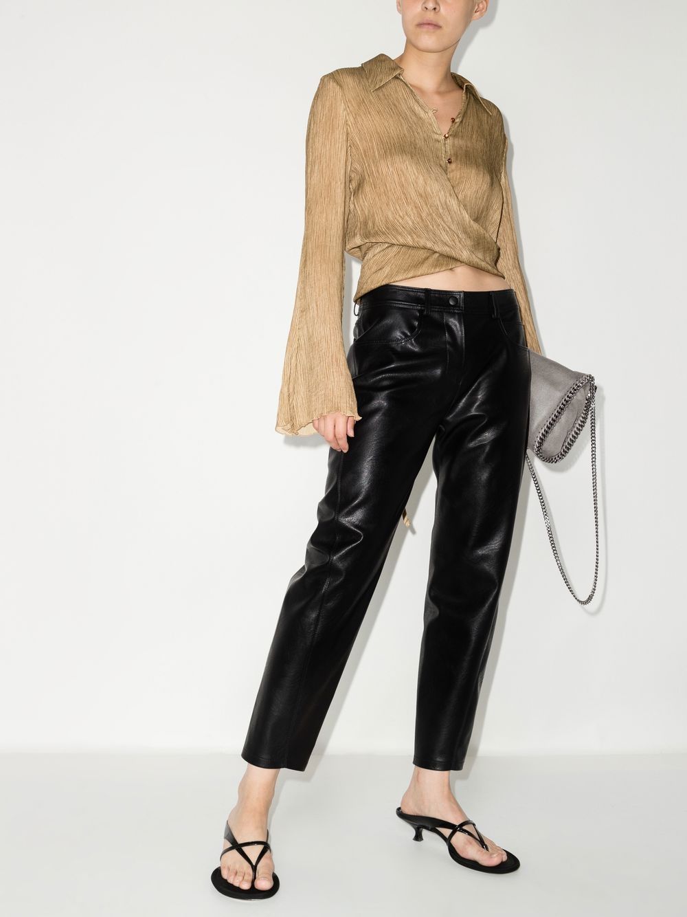 STELLA MCCARTNEY Stella McCartney Straight-Leg Faux-Leather Trousers