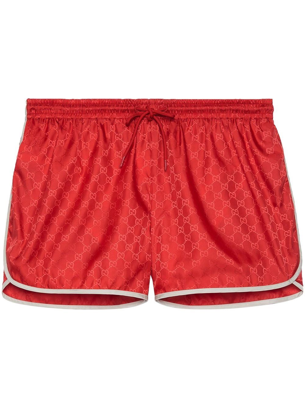 Gucci Gg Jacquard Swim Shorts - Red | Editorialist