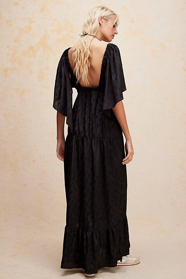 simple long sleeve white dress Elmont Long Sleeve Maxi Dress main image 1