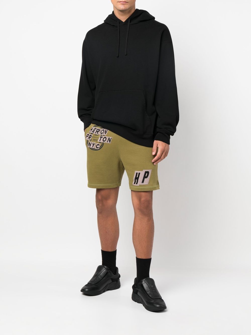 HERON PRESTON Heron Preston Logo-Patch Track Shorts
