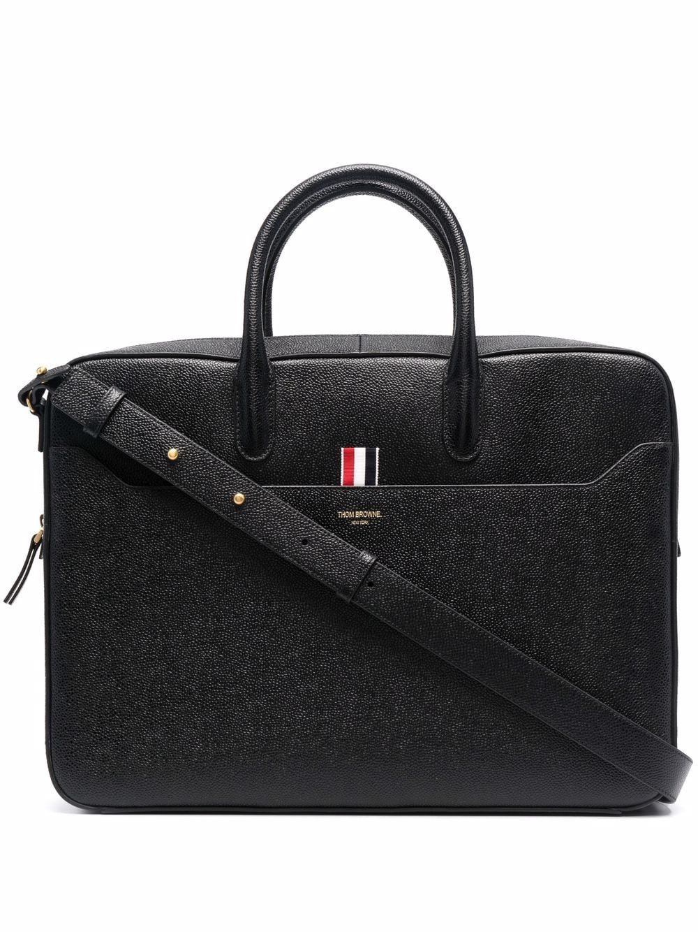THOM BROWNE Thom Browne Grosgrain-Tab Briefcase