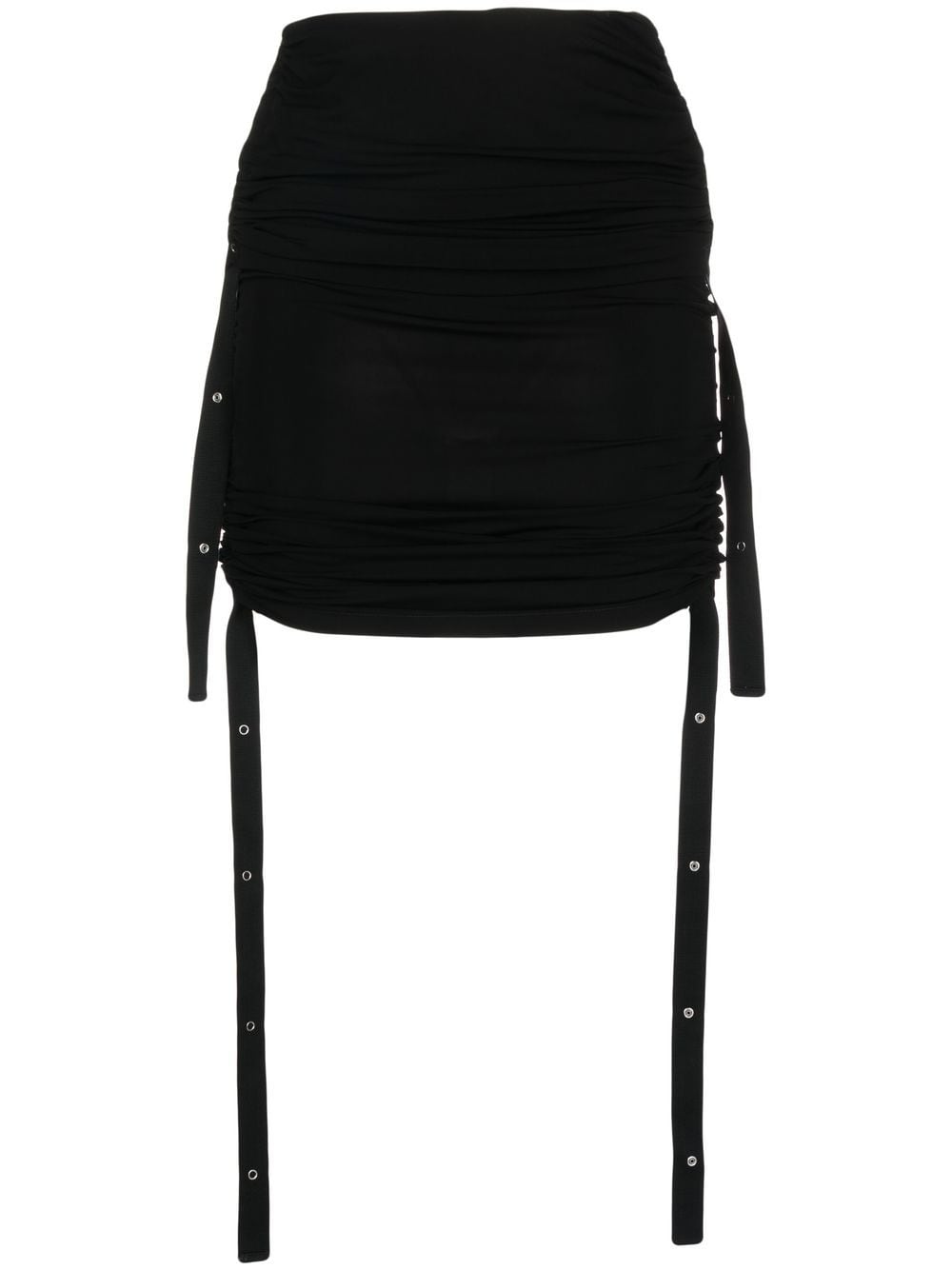 DION LEE Doric Ruched Midi Skirt