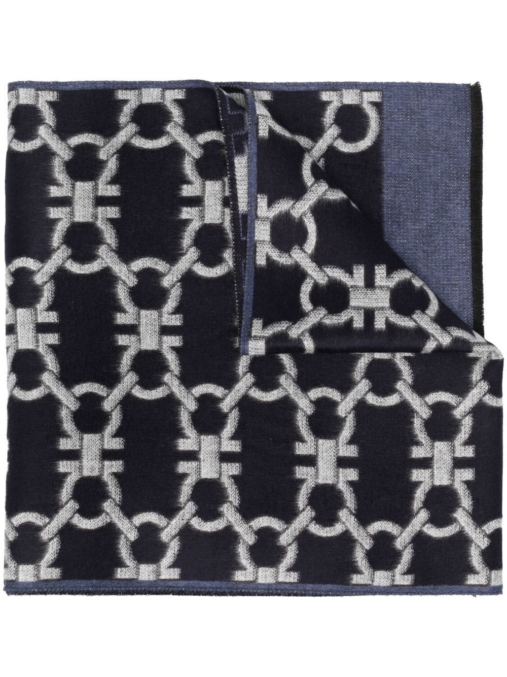 SALVATORE FERRAGAMO gancini-pattern jacquard scarf