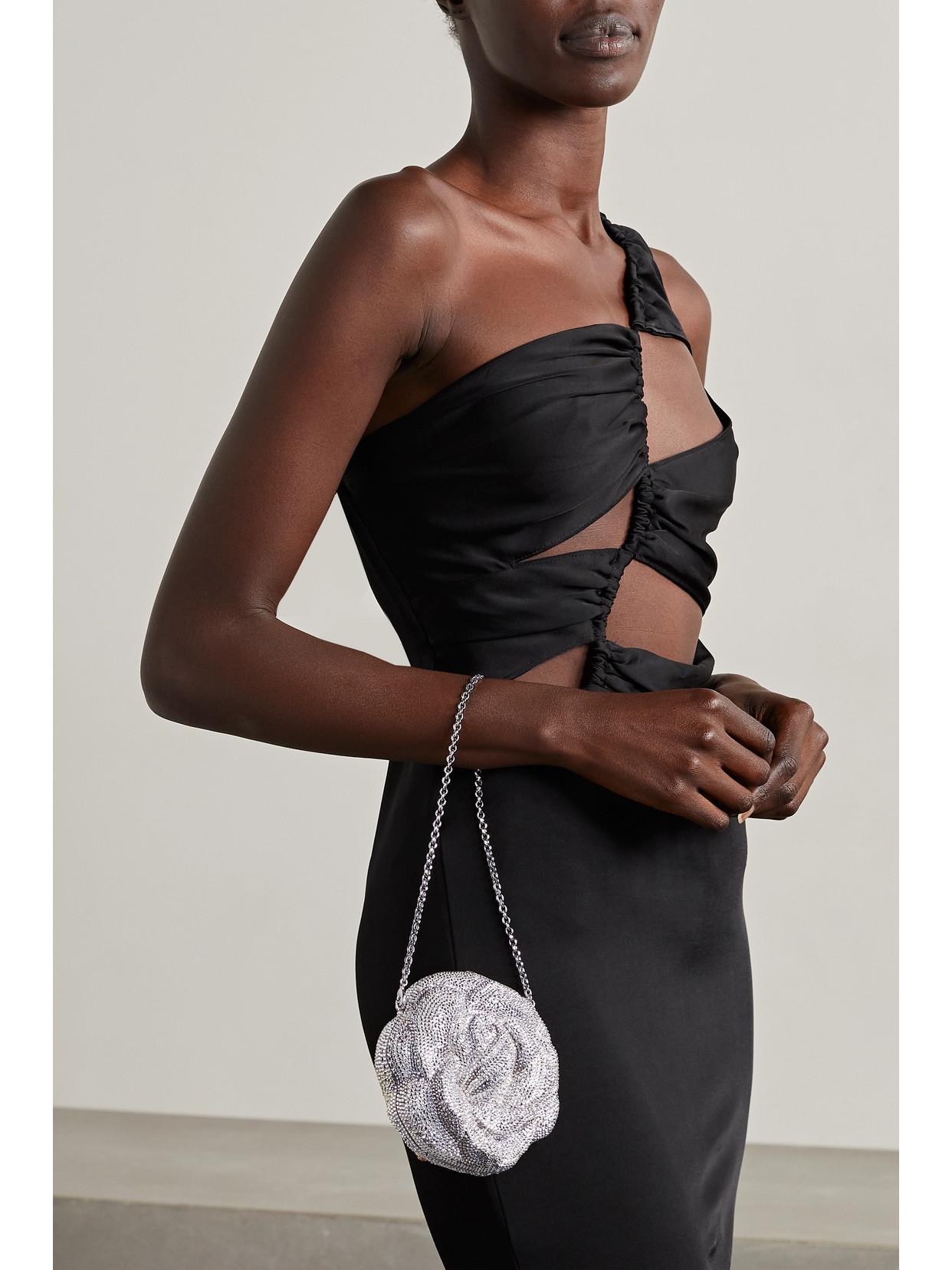 JUDITH LEIBER Judith Leiber Couture Rose Desiree Crystal Clutch