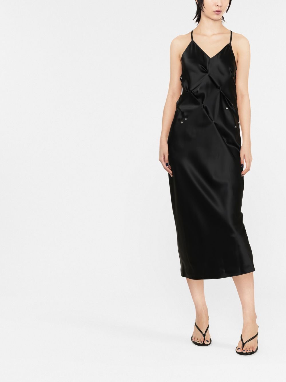 1017 ALYX 9SM 1017 ALYX 9SM Embellished Gathered-Detail Slip Dress