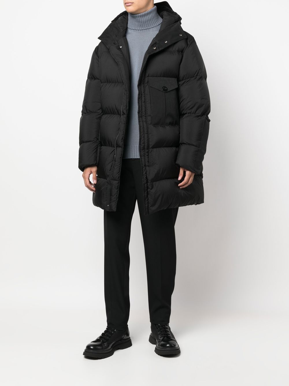 TEN C Hooded Puffer Jacket